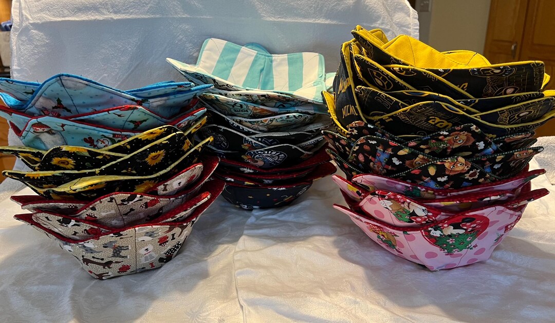 Fabric Bowl Cozy for Microwave Part 6 - Etsy