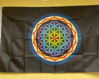 Flower of Life Flag - Etsy