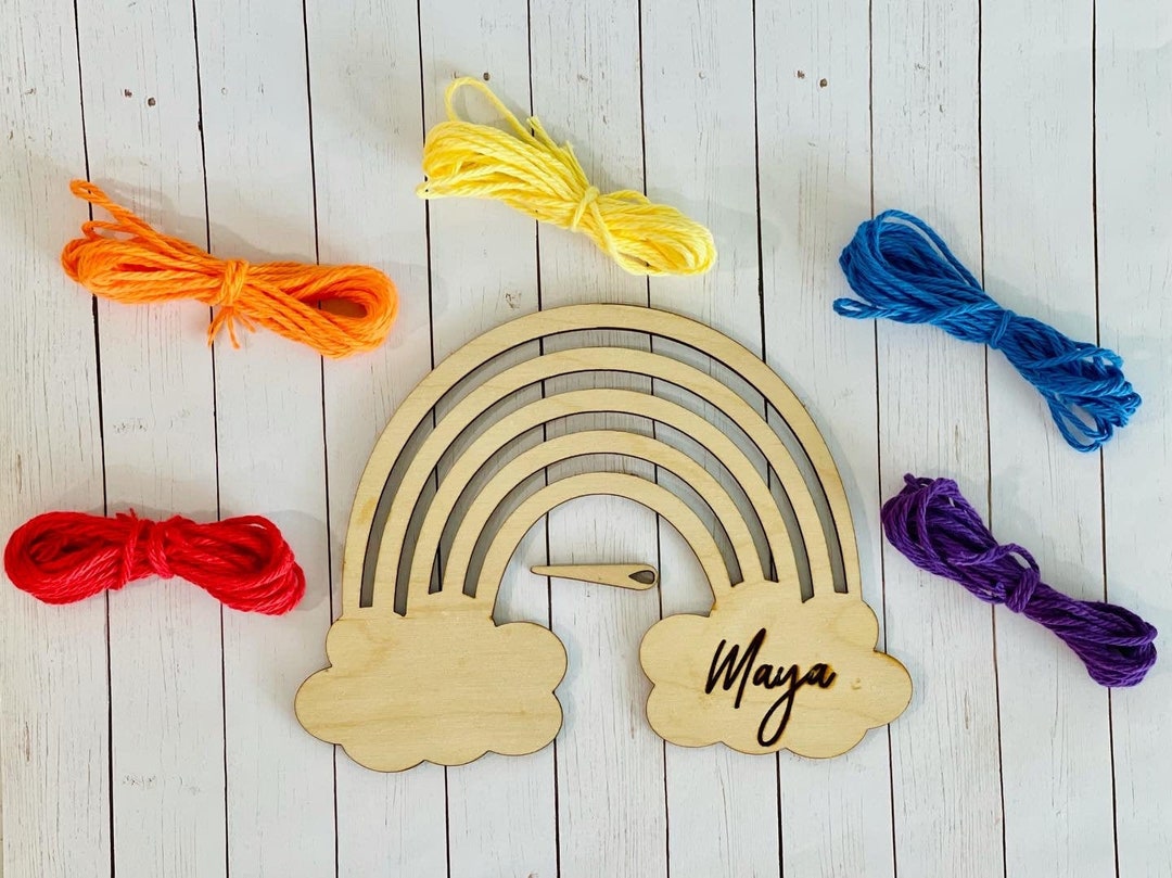 Personalized Rainbow Craft Kit - Etsy