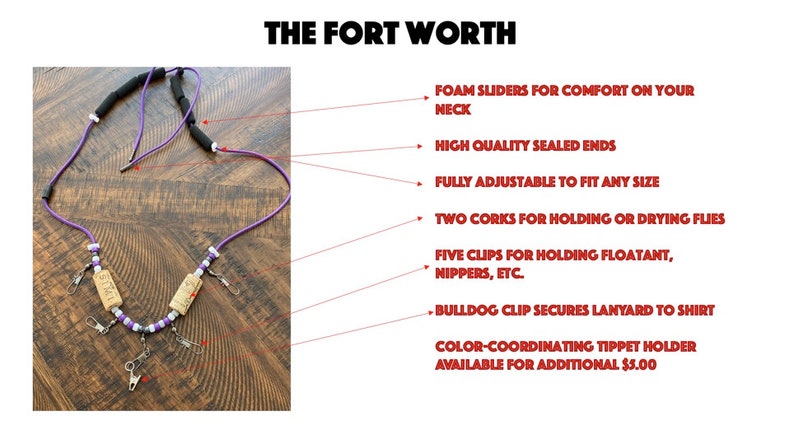 The Fort Worth Fly Fishing Lanyard - Etsy