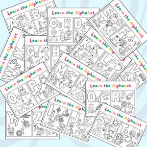 Alphabet Colouring Pages, Educational Colouring Pages, A3 Coloring ...