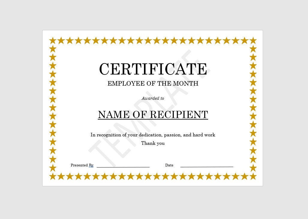 Word Certificate Templates Free Download