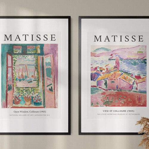 Matisse Poster Set Gallery Wall Art Museum Exhibition - Etsy