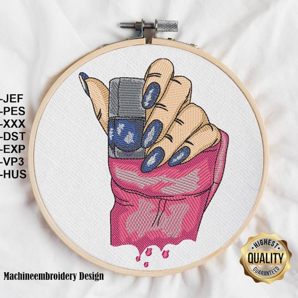 Finger Nail Embroidery Design - Etsy