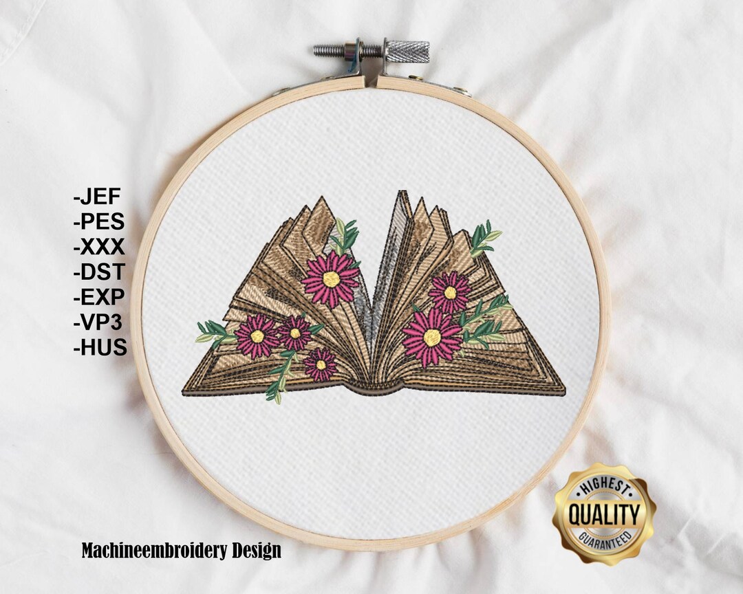 Embroidery Book With Flower/ Stickdatei Buch Mit Blumen/ Flower ...