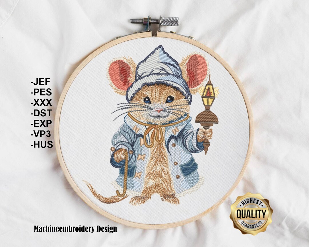Embroidery Mouse Stickdatei Maus, Xmas Design Motive, Patterns for ...