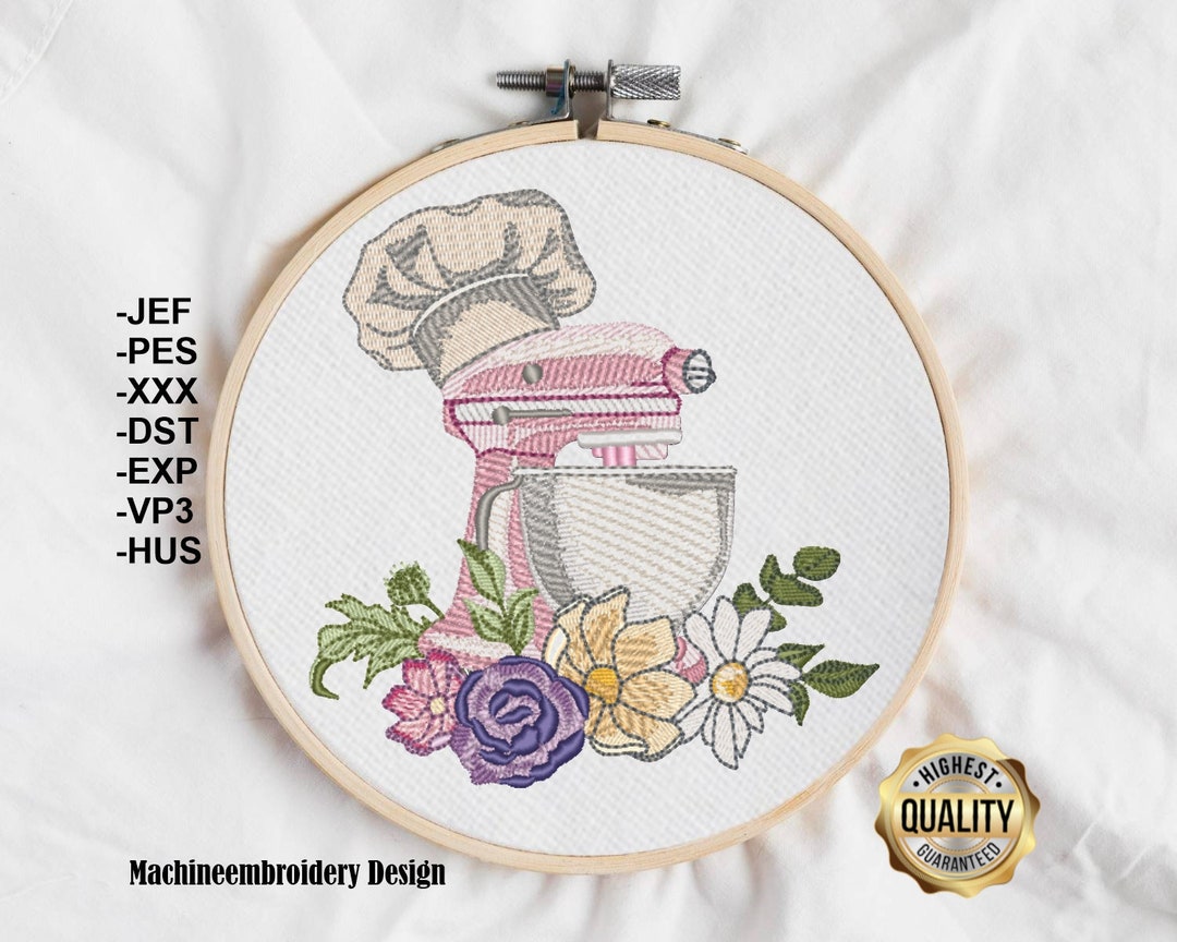 Embroidery Baking Machine/ Stickdatei Küchenmaschine / Embroidery ...