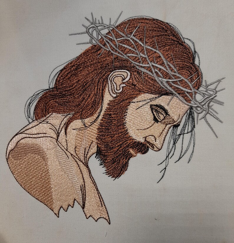 Embroidery Jesus Christ/ Embroidery File Jesus Christ, Religion Design ...