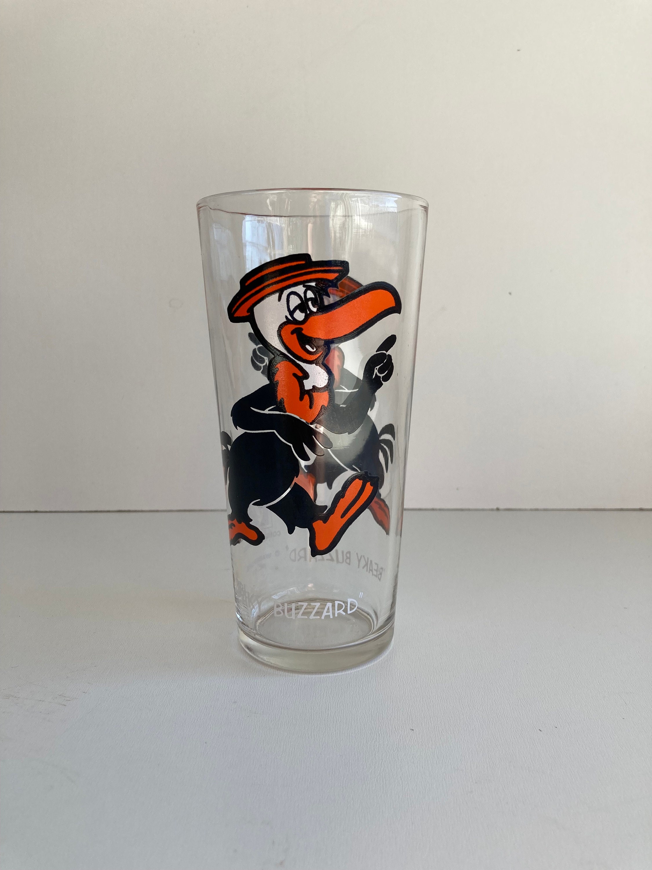 Vintage Beaky Buzzard Drinking Glass, Beaky Buzzard Collectible, Beaky ...