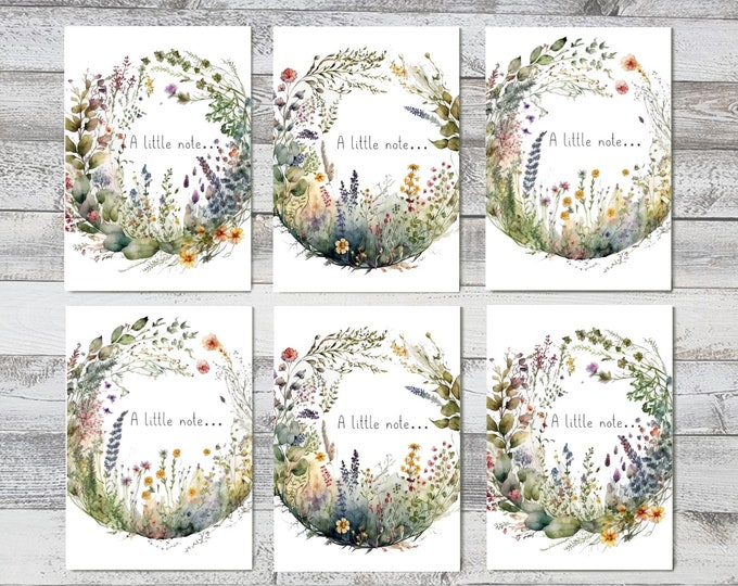 Blank Notelets With Envelopes Pretty Floral Note Cards for - Etsy UK