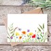 Blank Floral Notelets 4 or 8 Pack of Watercolour Wild Flowers or Meadow ...