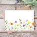 Blank Floral Notelets 4 or 8 Pack of Watercolour Wild Flowers or Meadow ...