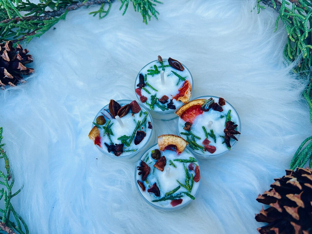 Yule Tea Light Candle Set: Pagan Witch Wicca Sabbat Holiday Altar ...