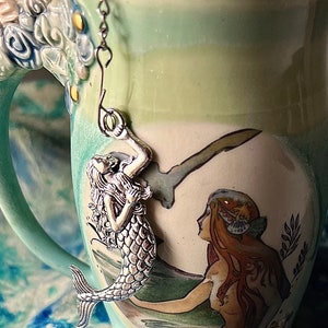 Mermaid Queen of the Sea Tea Ball With Crystals: Strainer Steeper ...