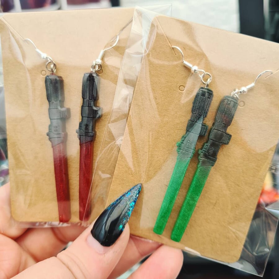Epoxy Resin Star Wars Jewellery Set | Etsy