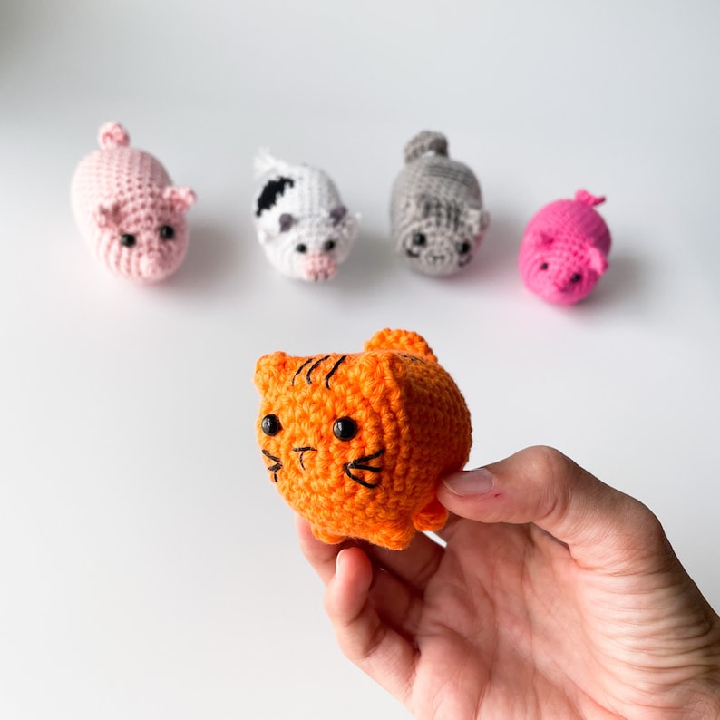 No-sew CAT Amigurumi DIGITAL PATTERN Animal Crochet Toy Crochet ...