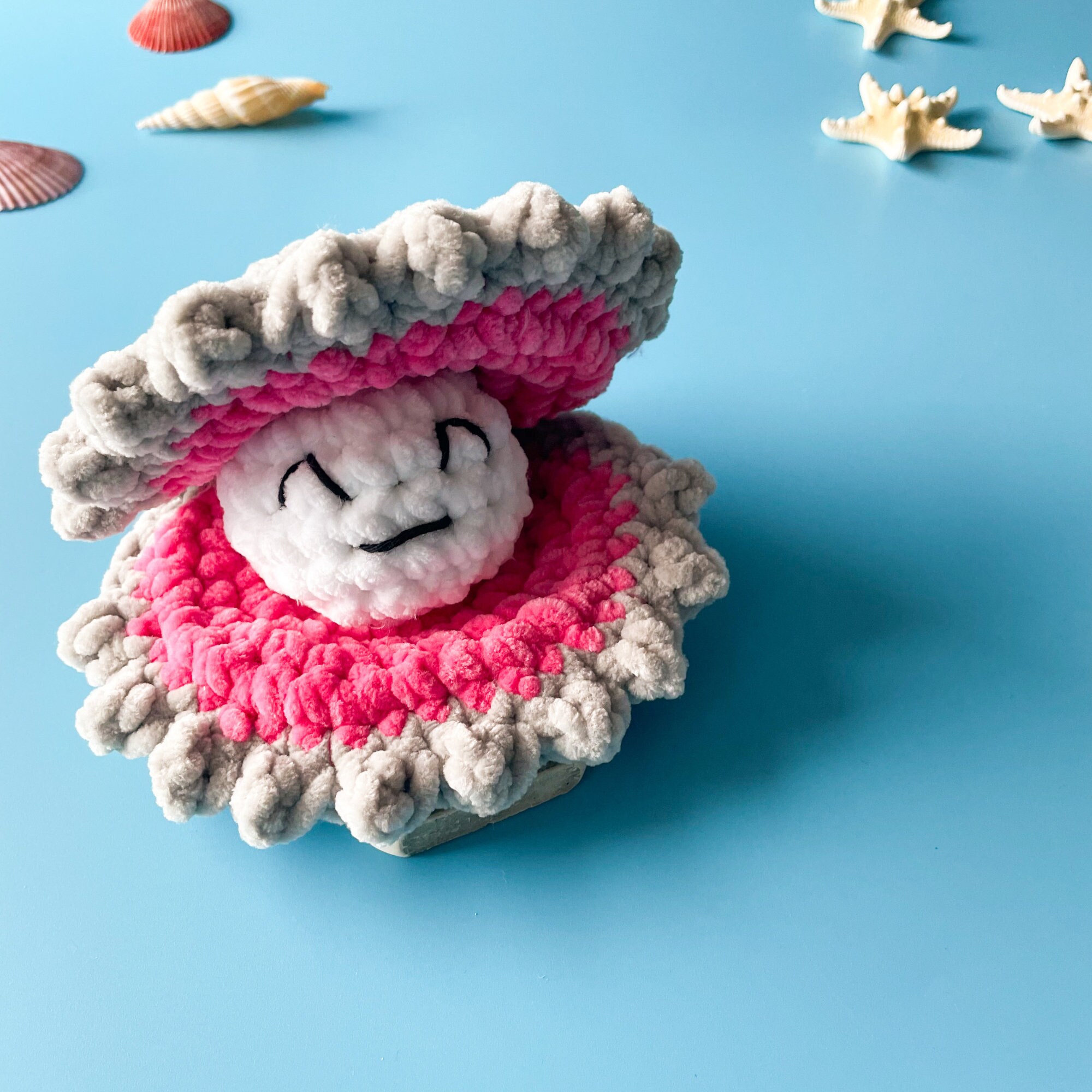 No-sew OYSTER Amigurumi DIGITAL PATTERN Animal Crochet Crochet Oyster ...