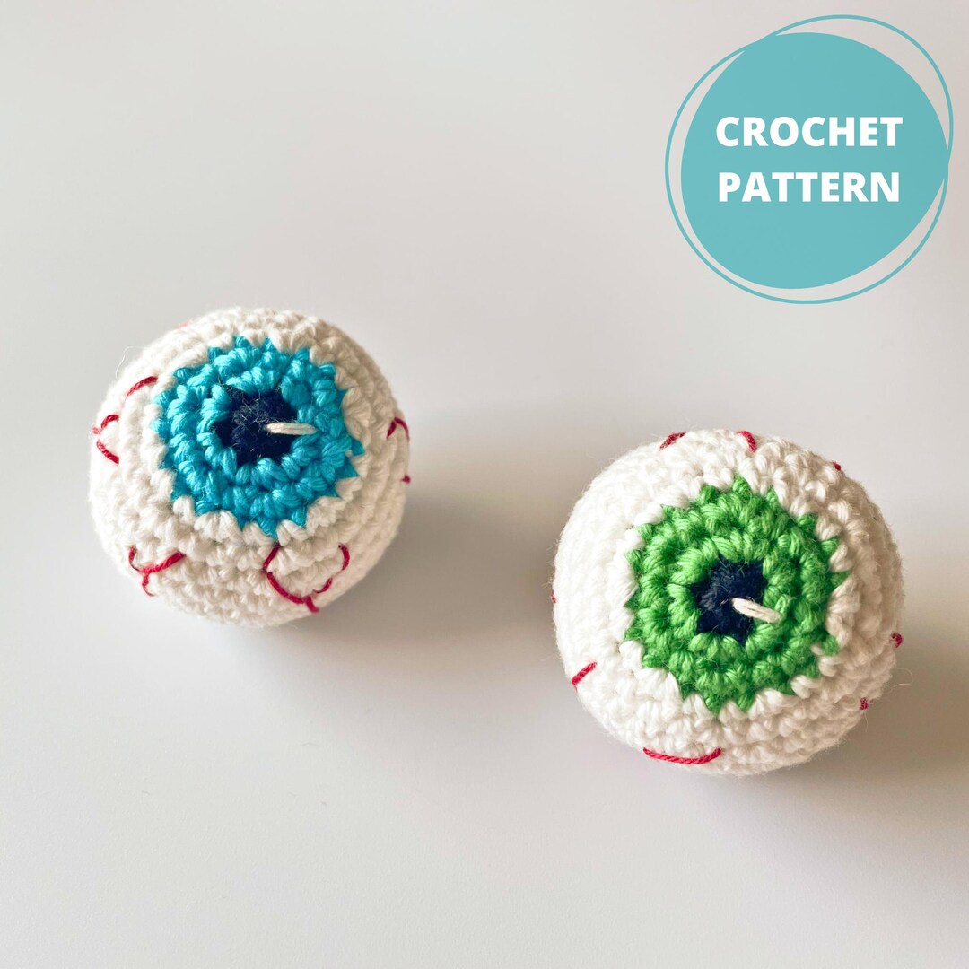 Halloween Eyeball Crochet Pattern: Amigurumi Toy (digital Pattern) - Etsy