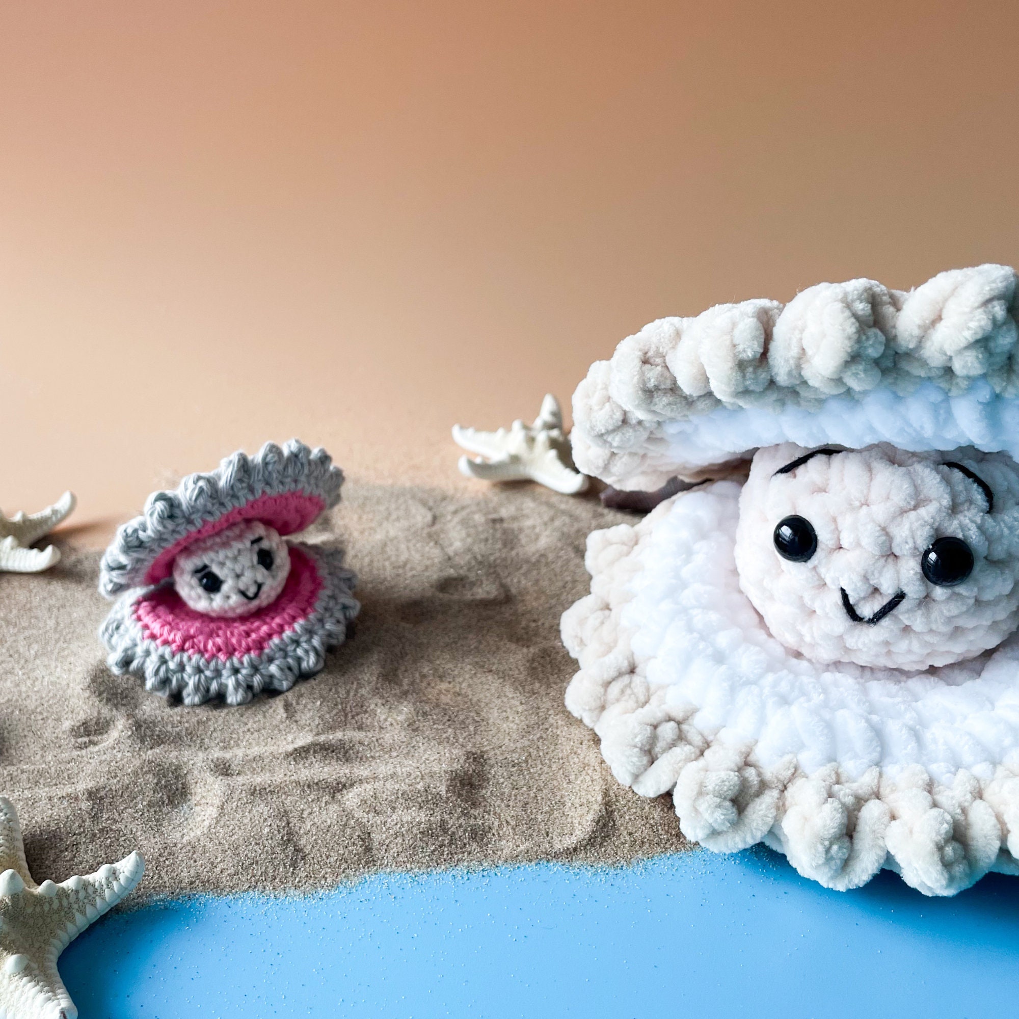 No-sew OYSTER Amigurumi DIGITAL PATTERN Animal Crochet Crochet Oyster ...