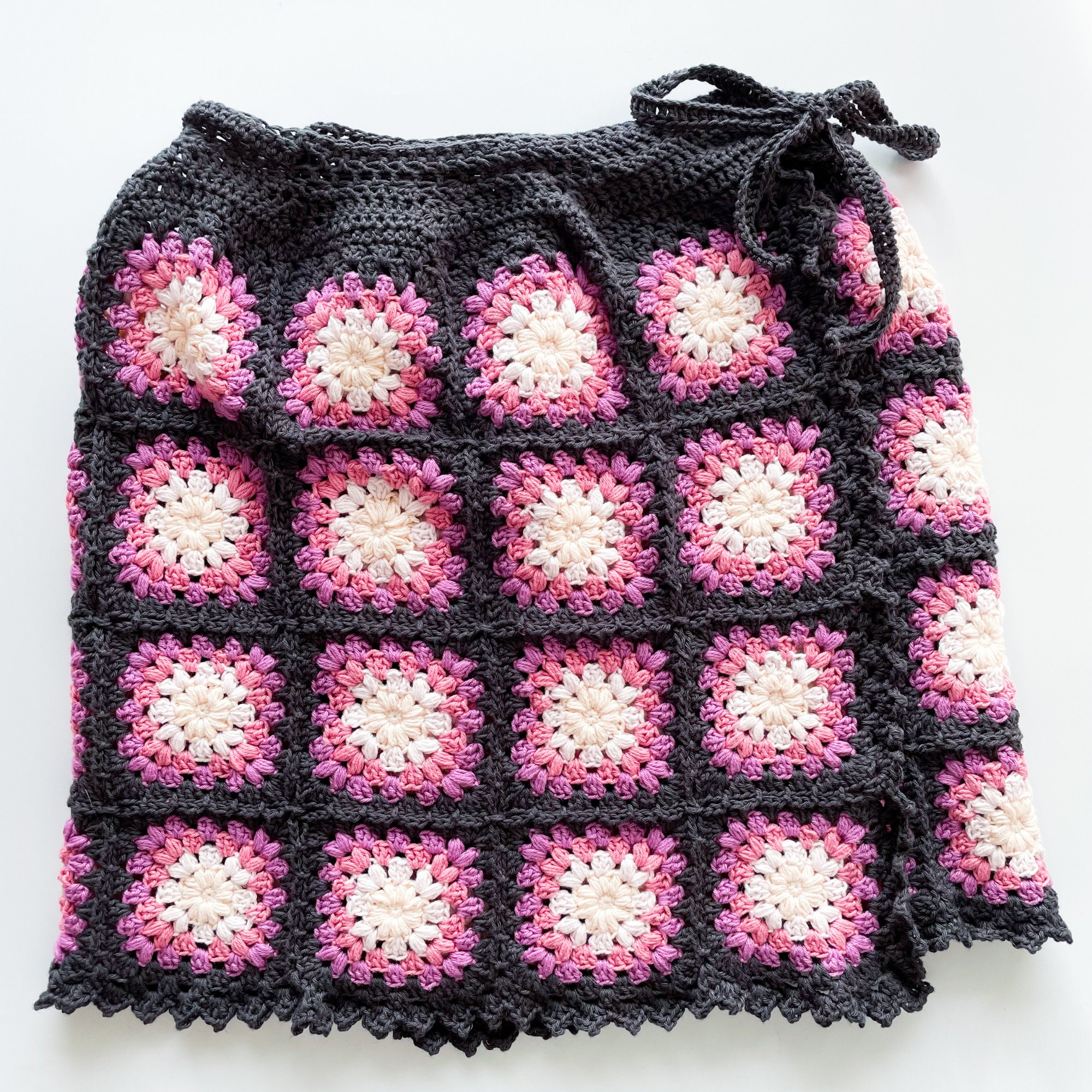 Georgy Granny Square Skirt Pattern DIGITAL PATTERN Crochet Skirt Pattern Wrap Skirt Crochet ...