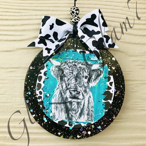 Cow Hide Car Coasters-cow Print Coasters-animal Print | Etsy