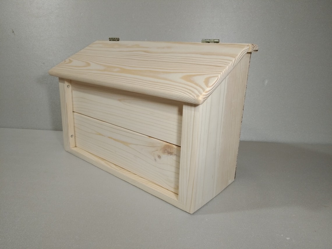 Mailbox Wood Mail Box Unfinished Mailbox Outdoor Mail Box | Etsy