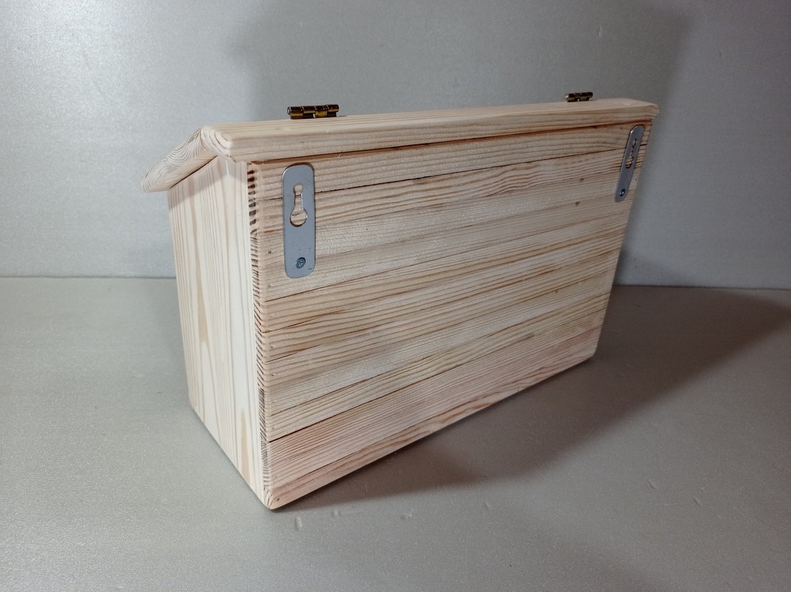 Mailbox Wood Mail Box Unfinished Mailbox Outdoor Mail Box - Etsy