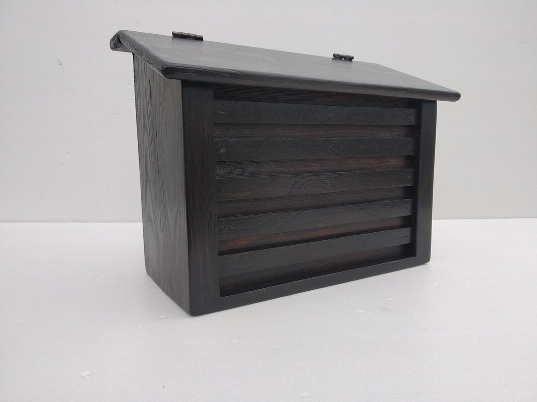 Mailbox, Wood Mail Box, Pine Mailbox, Outdoor Mail Box, Wall Mount ...