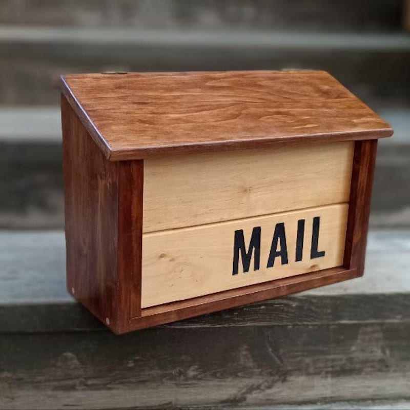Wood Mail Box - Etsy