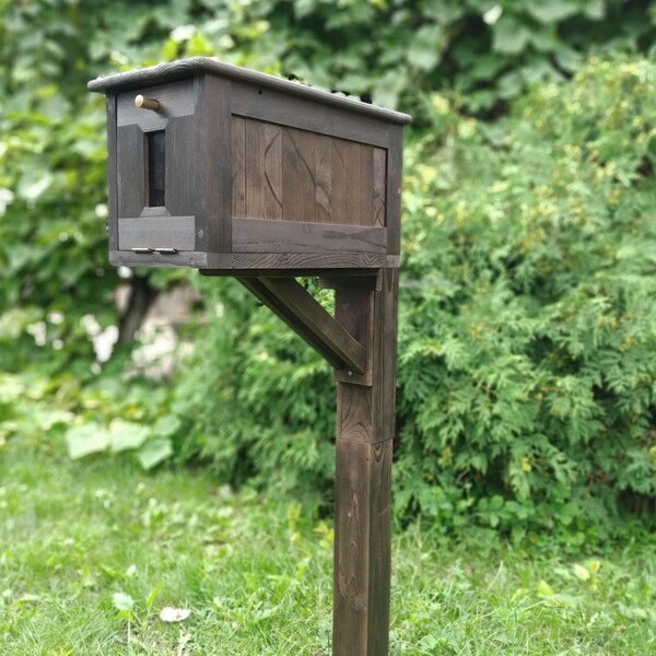 Wood Mailbox - Etsy