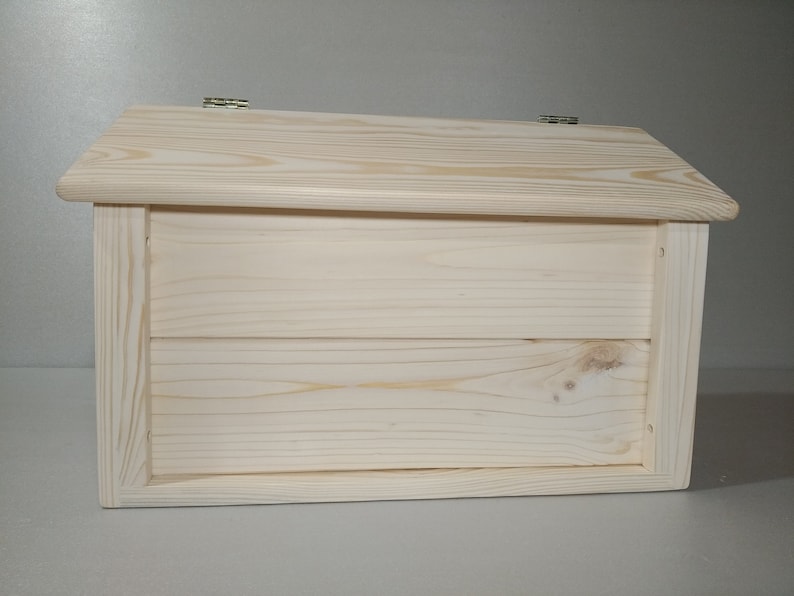 Mailbox, Wood Mail Box, Unfinished Mailbox, Outdoor Mail Box, Wall ...