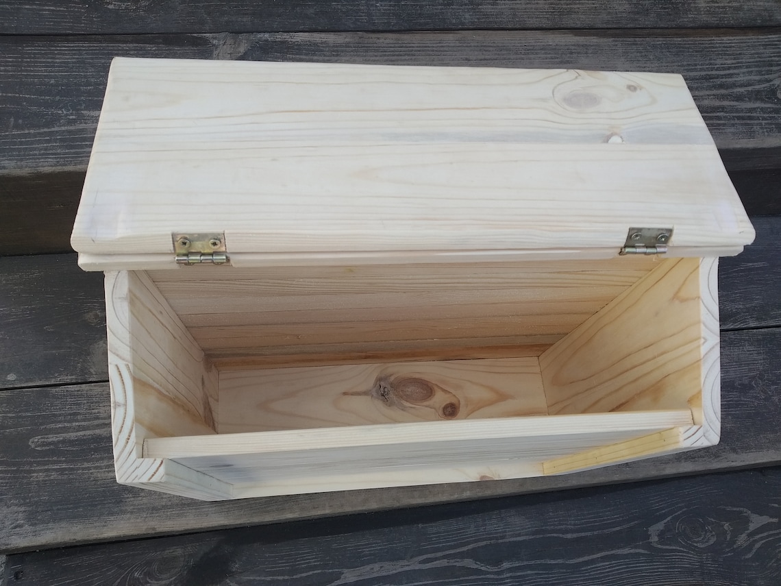 Mailbox Wood Mail Box unfinished Mailbox Outdoor Mail Box | Etsy