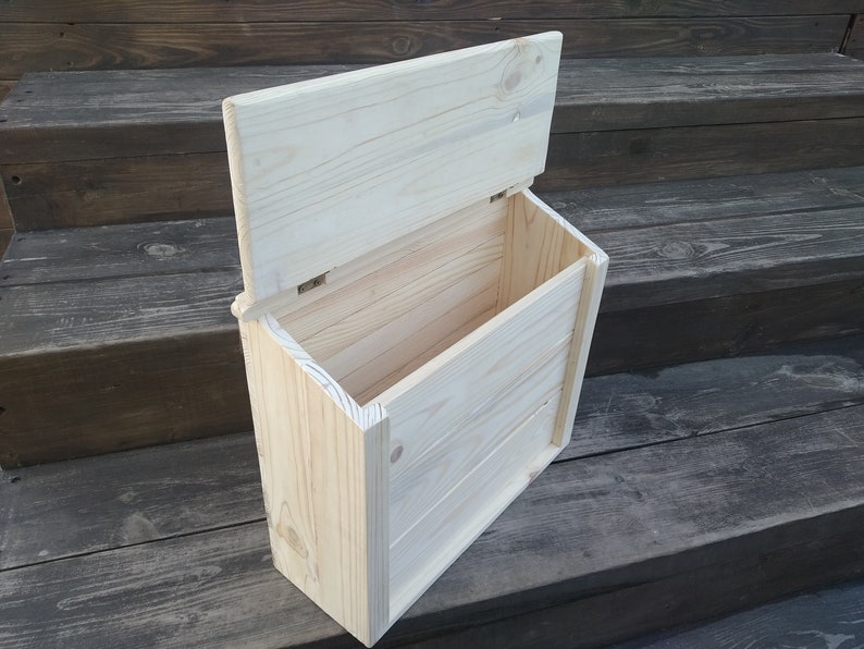 Mailbox Wood Mail Box Unfinished Mailbox Outdoor Mail Box - Etsy