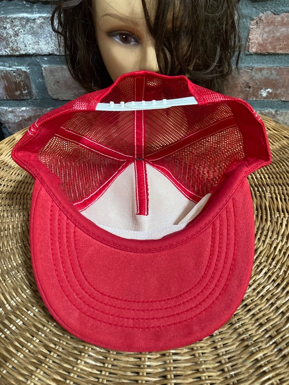 Vintage Sharp red mesh trucker SnapBack hat - Gem