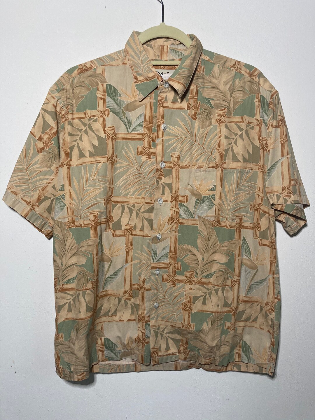 Vintage Cooke Street Honolulu Bamboo Print Aloha Shirt - Etsy