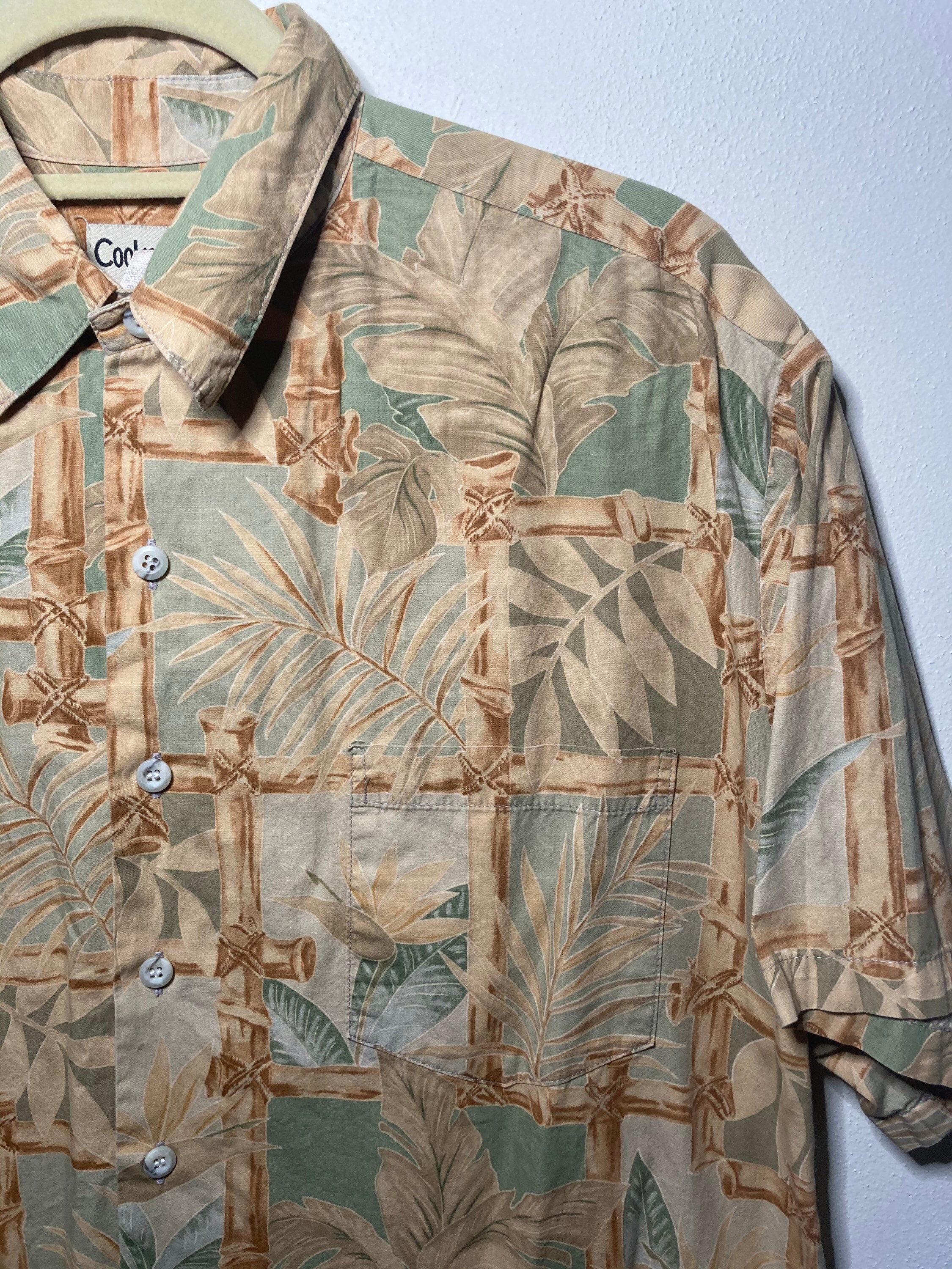 Vintage Cooke Street Honolulu Bamboo Print Aloha Shirt - Etsy
