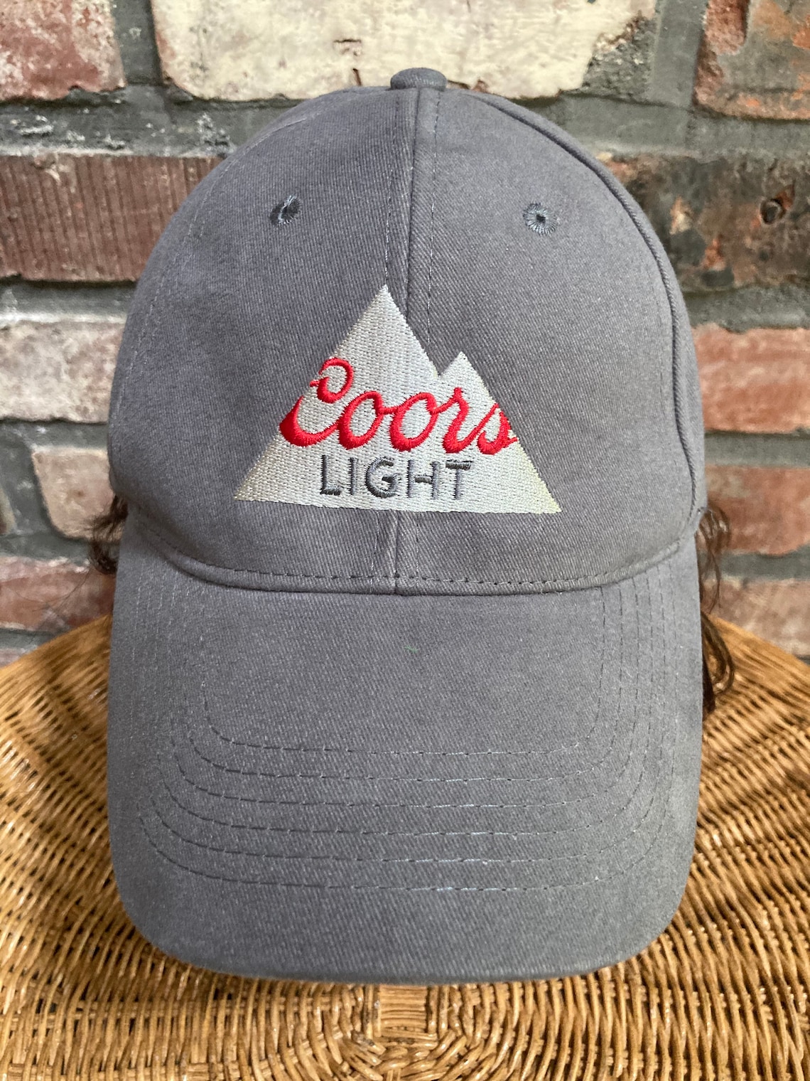 Vintage Acme Merchandise Coors Light gray snapback hat - Etsy.de