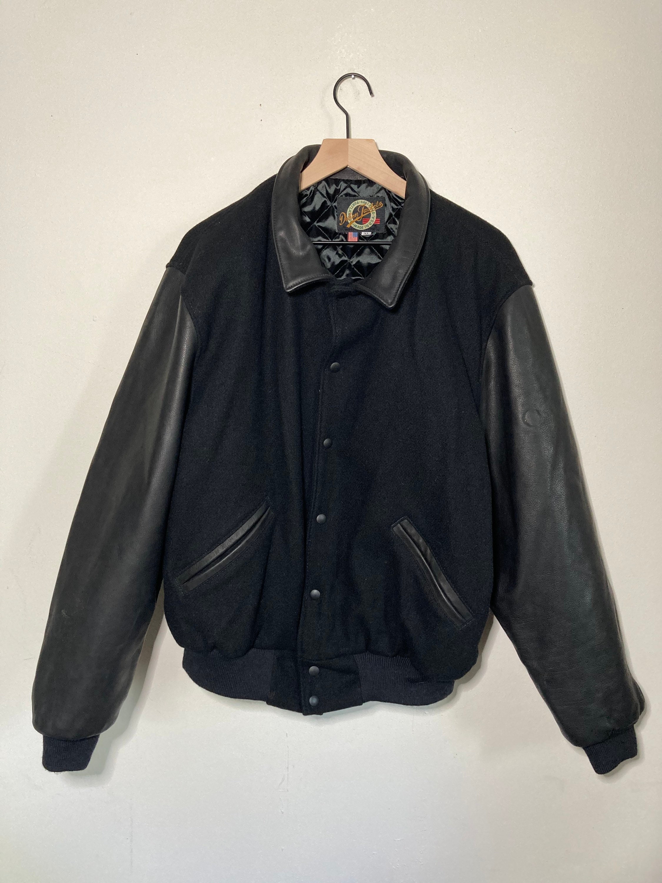Vintage Dehen Jackets Varsity Nike Tour Wool & Leather Made in - Etsy