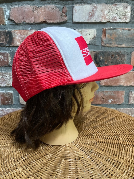 Vintage Sharp red mesh trucker SnapBack hat - Gem