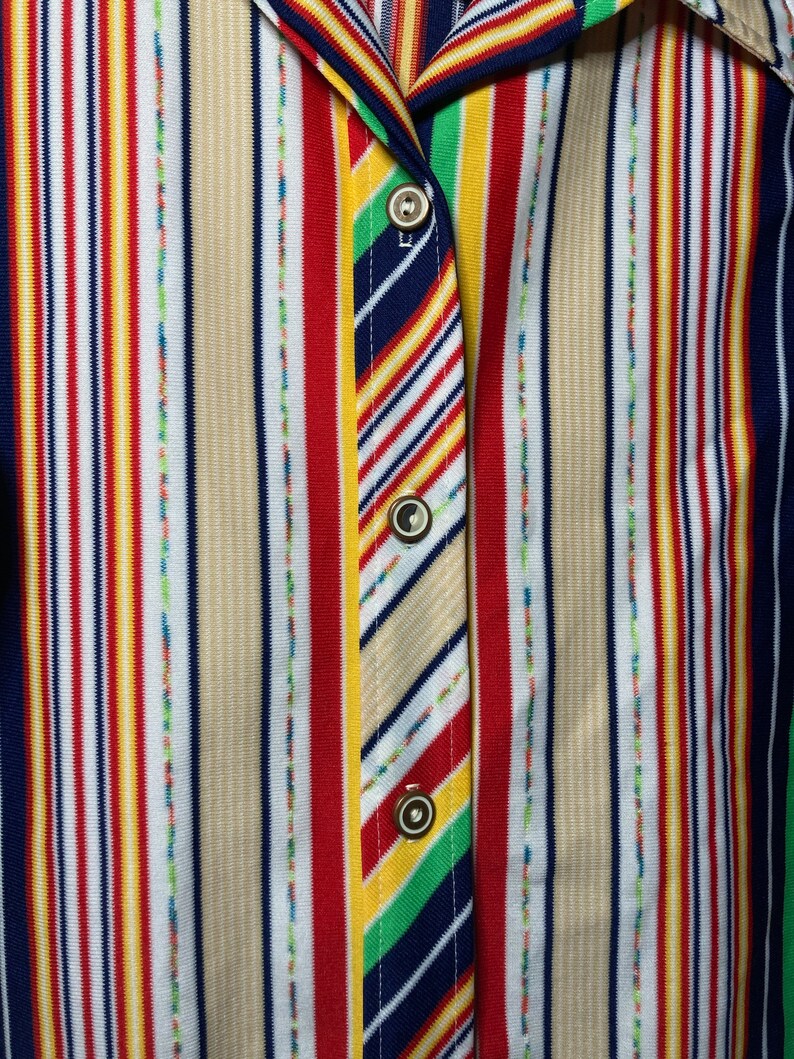 Vintage Multicolored Button up Shirt - Etsy