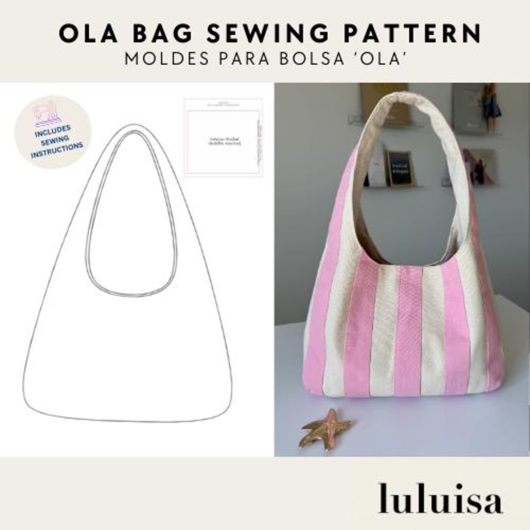 OLA Bag Sewing Pattern - Hobo Bag Sewing Pattern & Sewing Instructions ...