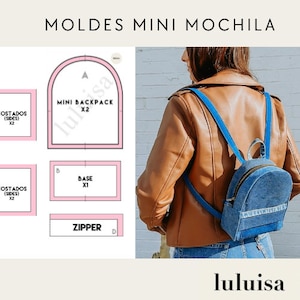 Patrón Mini Mochila - Moldes Para Mini Mochila - Etsy España