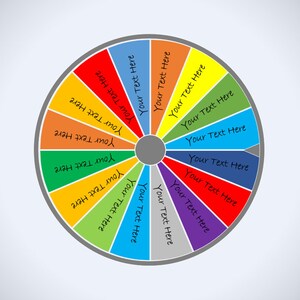 Powerpoint Spinning Wheel Template 1 - Etsy