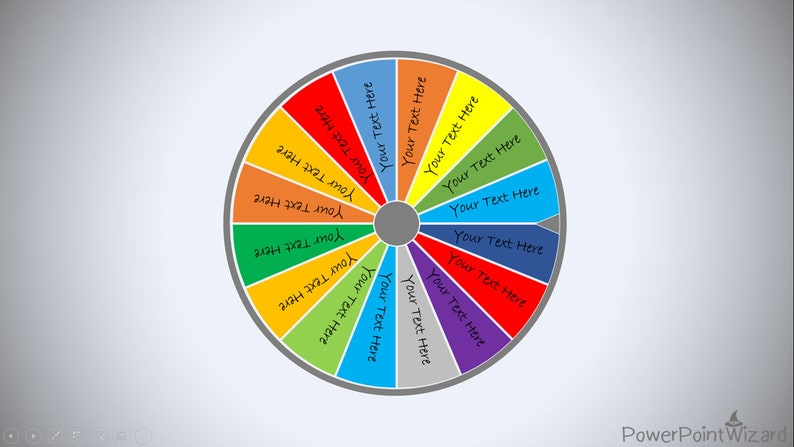 Powerpoint Spinning Wheel Template 1 - Etsy