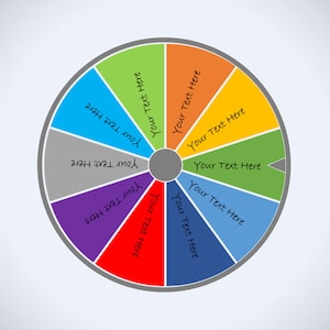Powerpoint Spinning Wheel Template 1 - Etsy