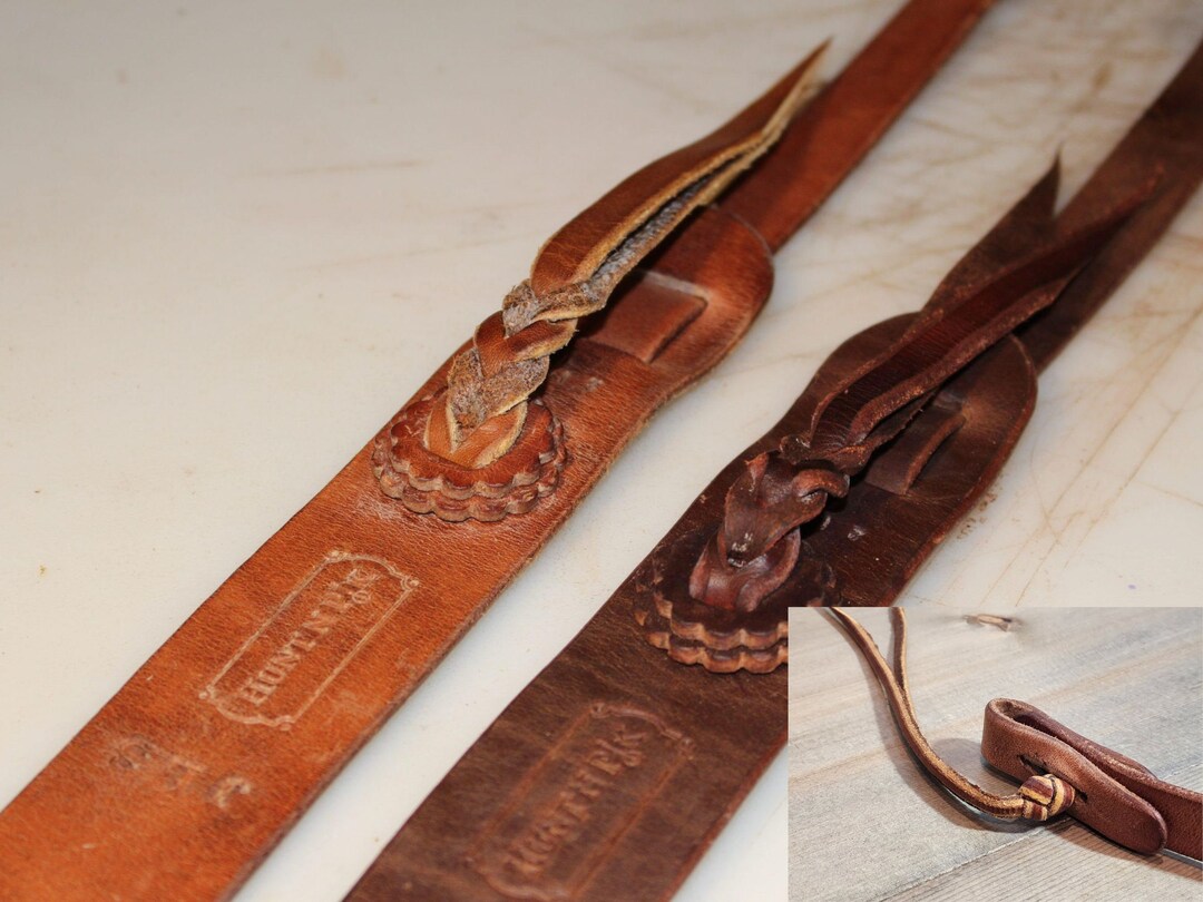 Custom Handcrafted Leather Banjo Strap - Double Blood Knot Main Strap ...