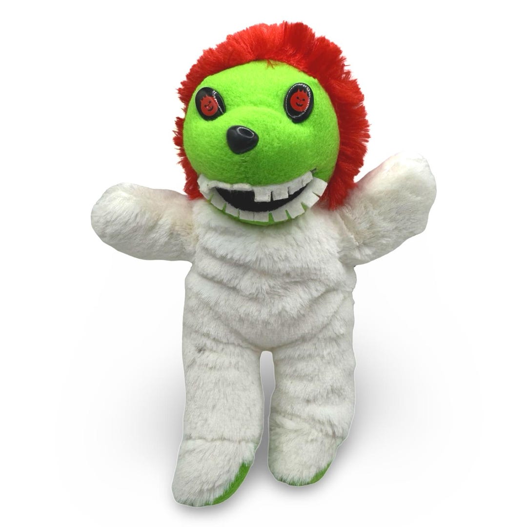Toymax Scary Doll Monster Plush Toy Green Face Red Hair Creepy Weird ...