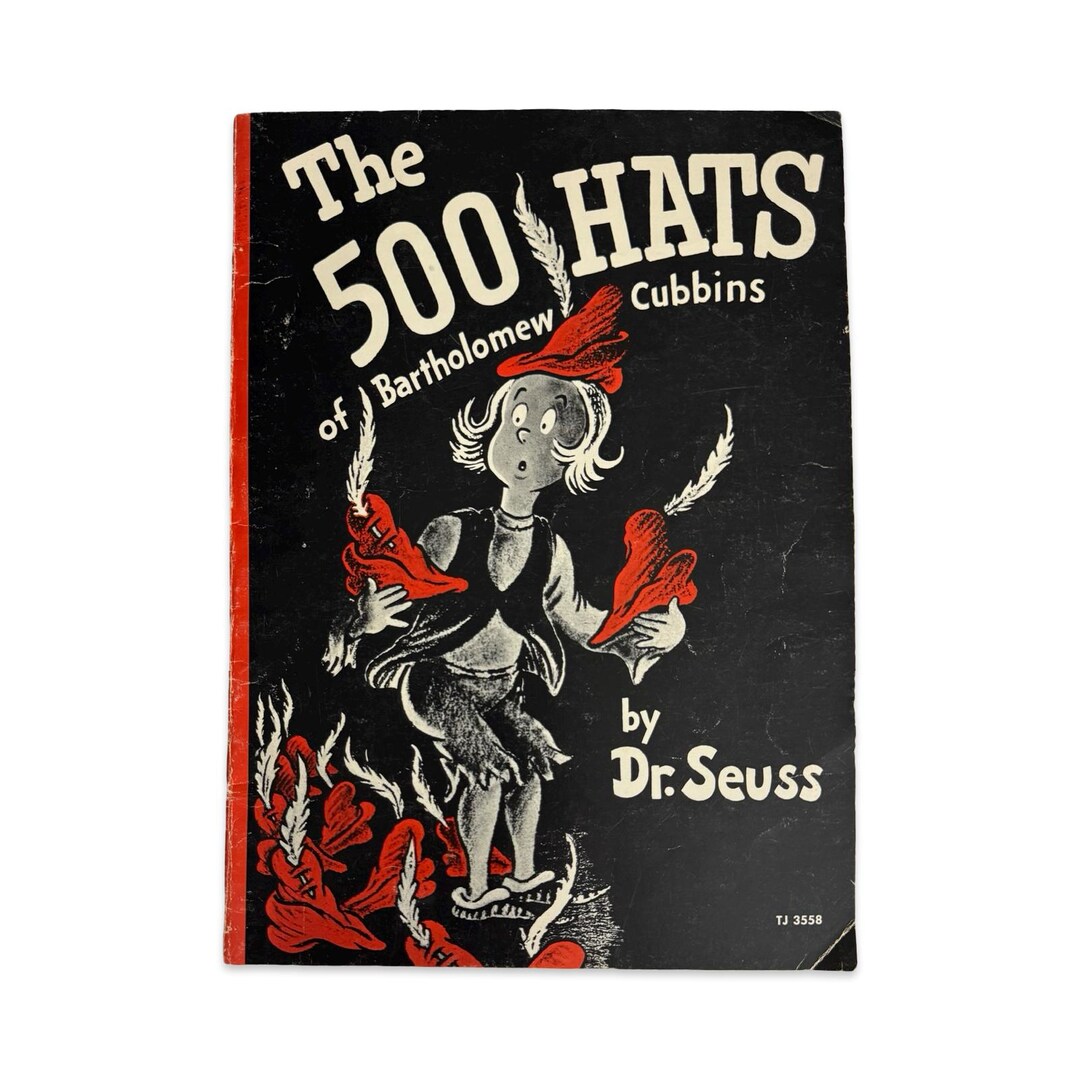 1966 1938 Dr Seuss the 500 Hats of Bartholomew Cubbins Paperback Book ...