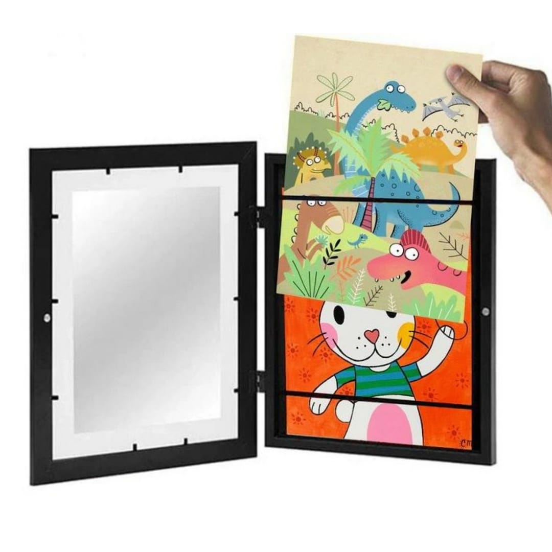 Kids Artwork Display Frame for Child's Art Storage School - Etsy