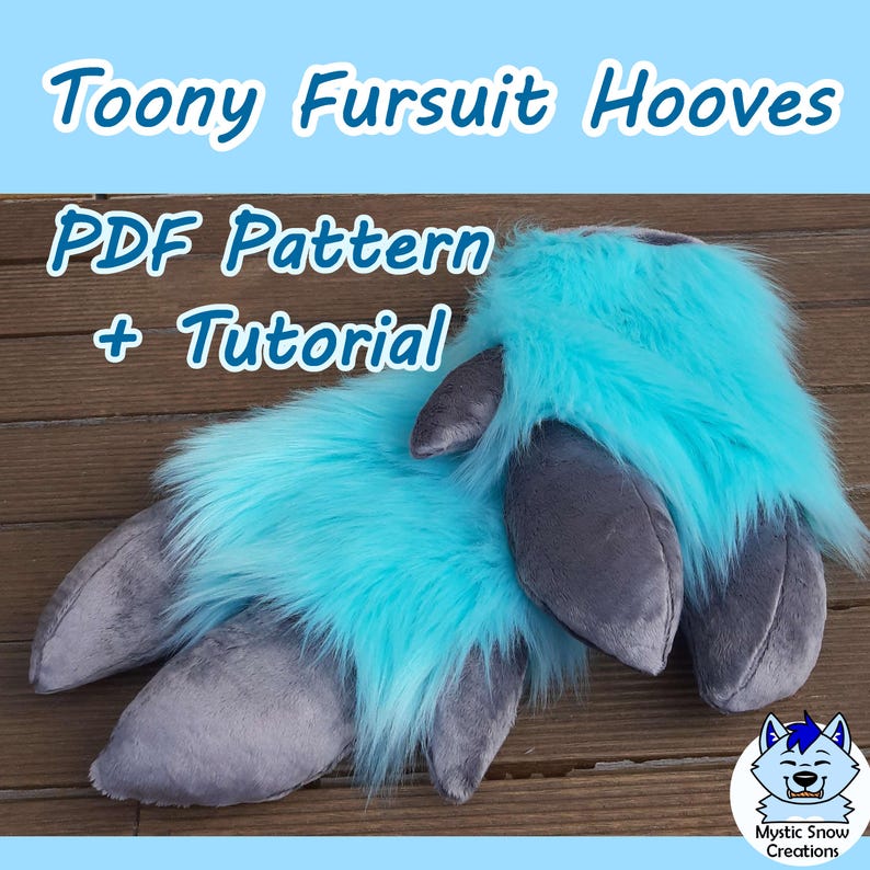 Fursuit Hoof Pattern + Tutorial for 3-finger Toony Hooves - Etsy